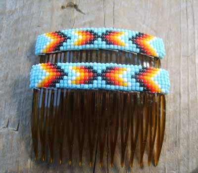 Native American Indian beaded Jewelry,American Indian Beaded hair combs ...