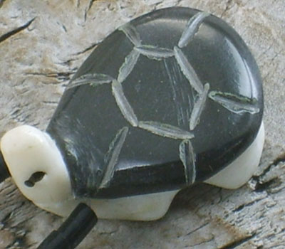 Southwest Alabaster Carved Turtle Necklace,Necklaces,Sterling Silver ...