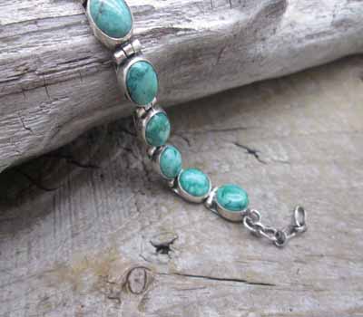 Happy Piasso ime turquoise link bracelet,Native American bracelets at ...