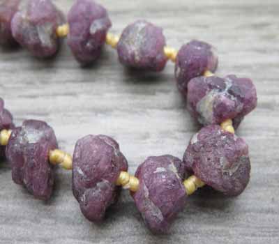 Ruby bracelet/Gemstone Jewelry/ Ruby and vermeil at TheTurquoiseMine