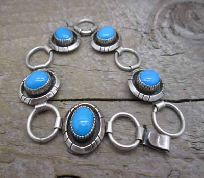 Native American Indian link bracelets, American Indian link bracelets ...
